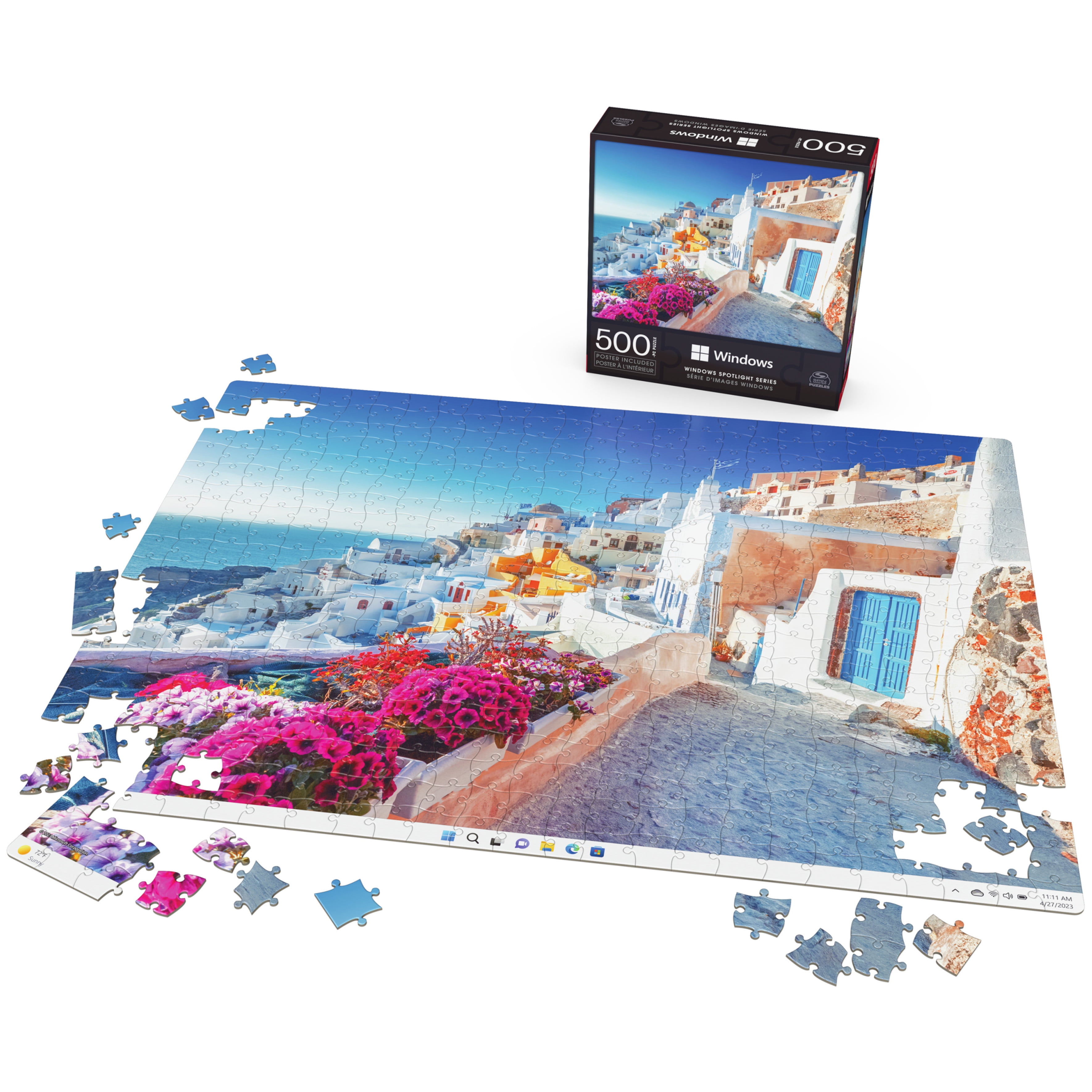 Microsoft Windows Spotlight Series 500-Piece Puzzle Santorini Greece ...