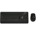 Microsoft COMBO Wireless Desktop 3050 Keyboard and Mouse Set with Built-in Wrist Support ...