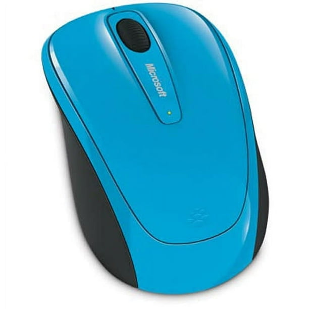 Microsoft Wireless Mobile Mouse 3500, Cyan Blue - Walmart Business Supplies