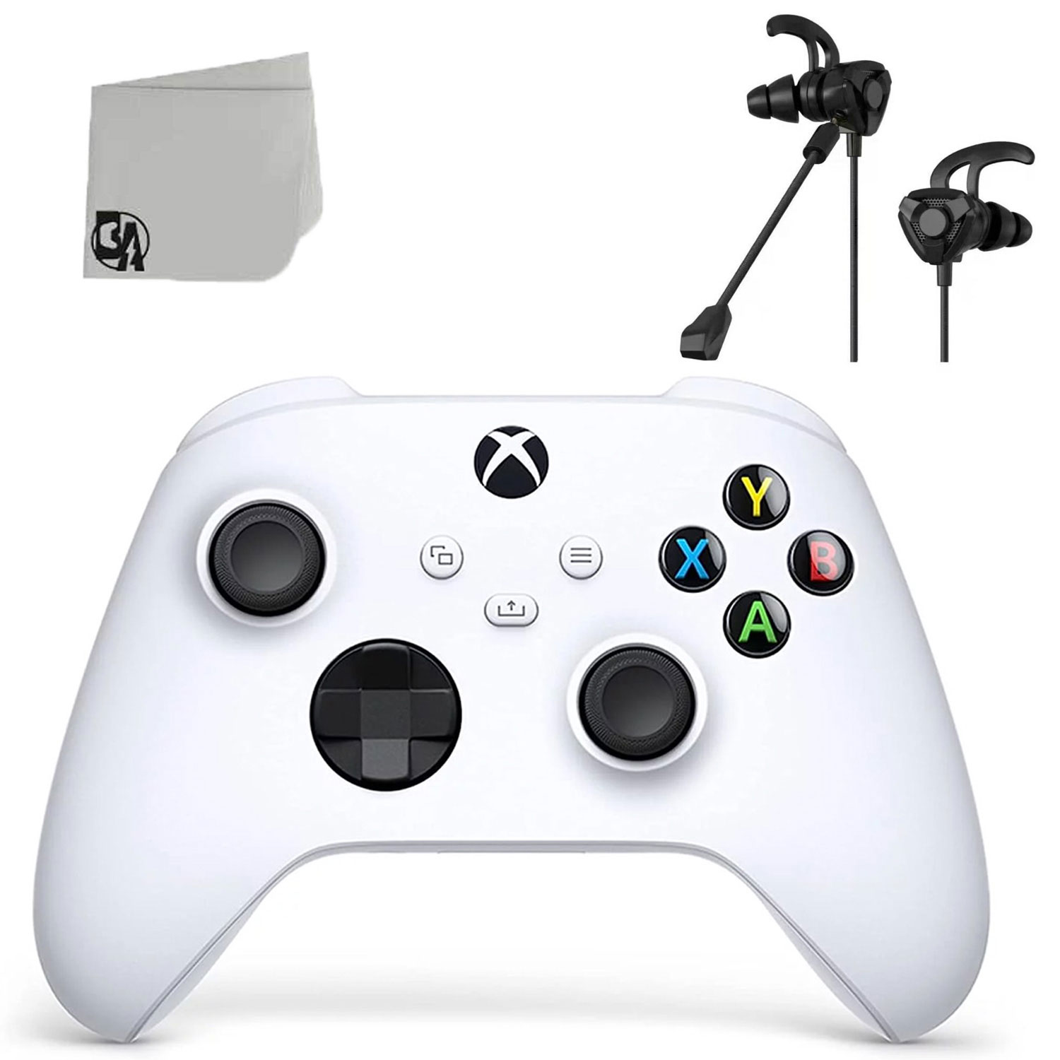 Microsoft Wireless Robot White Xbox Controller Bundle - Like New With ...