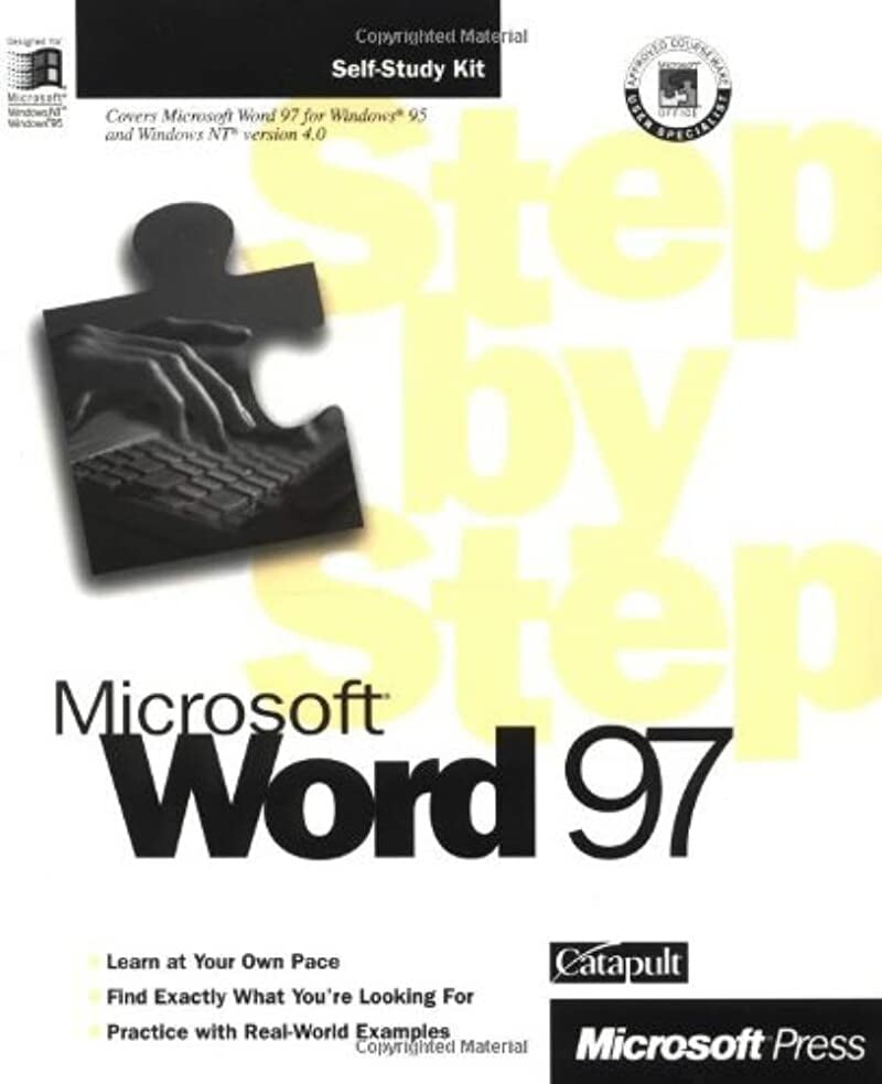 Pre-Owned Microsoft Word 97 for Windows Step by Step (Step by Step ...