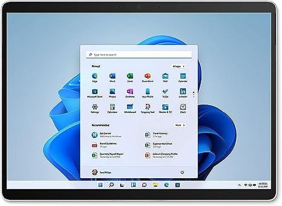 Microsoft Surface Pro X, Windows 10, 13" 2880x1920, SQ2, 16GB, 256GB SSD, LTE, Platinum ...