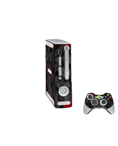 Microsoft Xbox 360 Original BLACK SKULLS RED Console Skin - Walmart.com