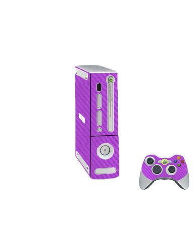 Microsoft Xbox 360 Original PURPLE CARBON FIBER Console Skin - Walmart.com