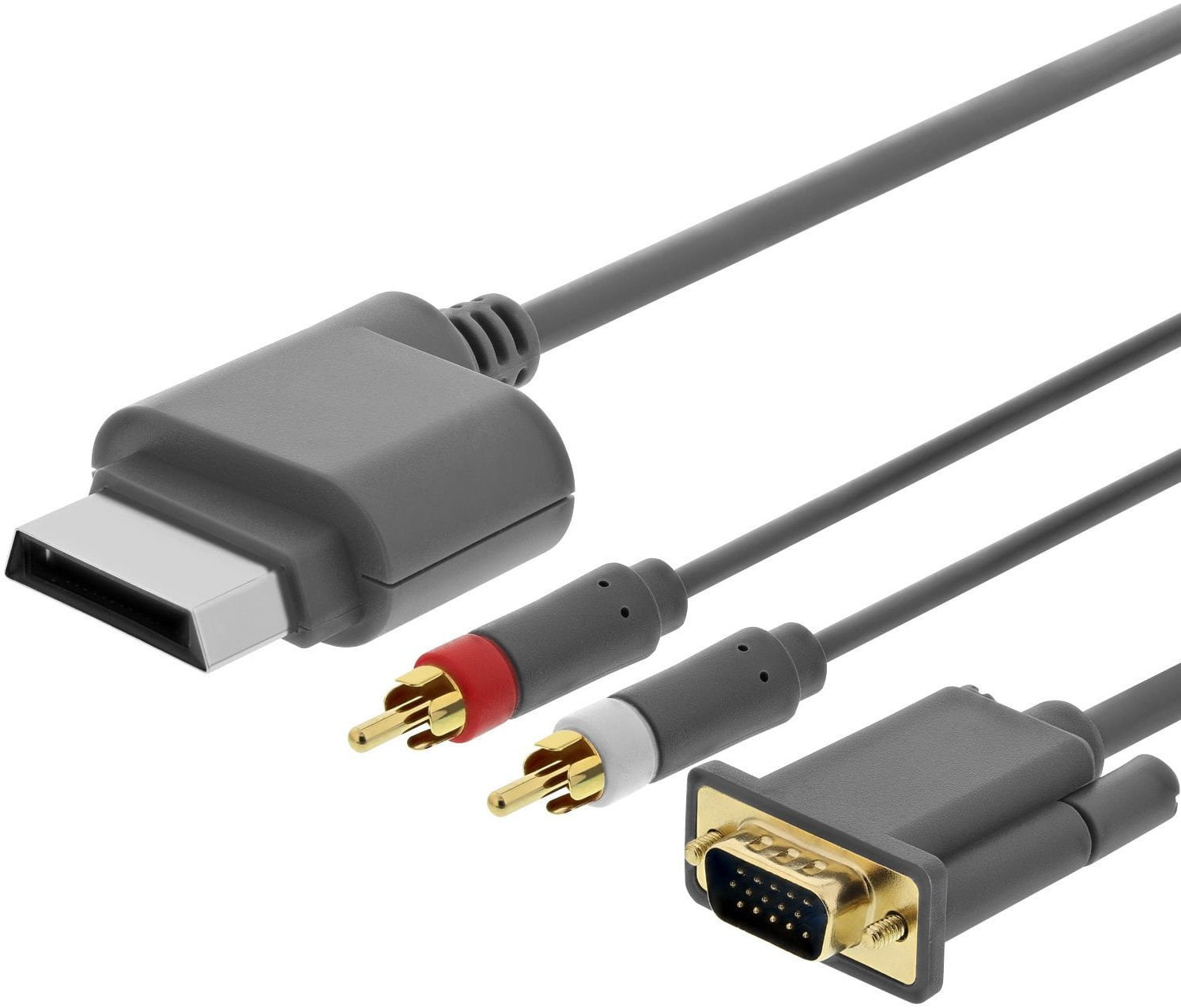 Microsoft Xbox 360 VGA HD AV Cable - VGA - 8 ft for Xbox 360 - Walmart.com