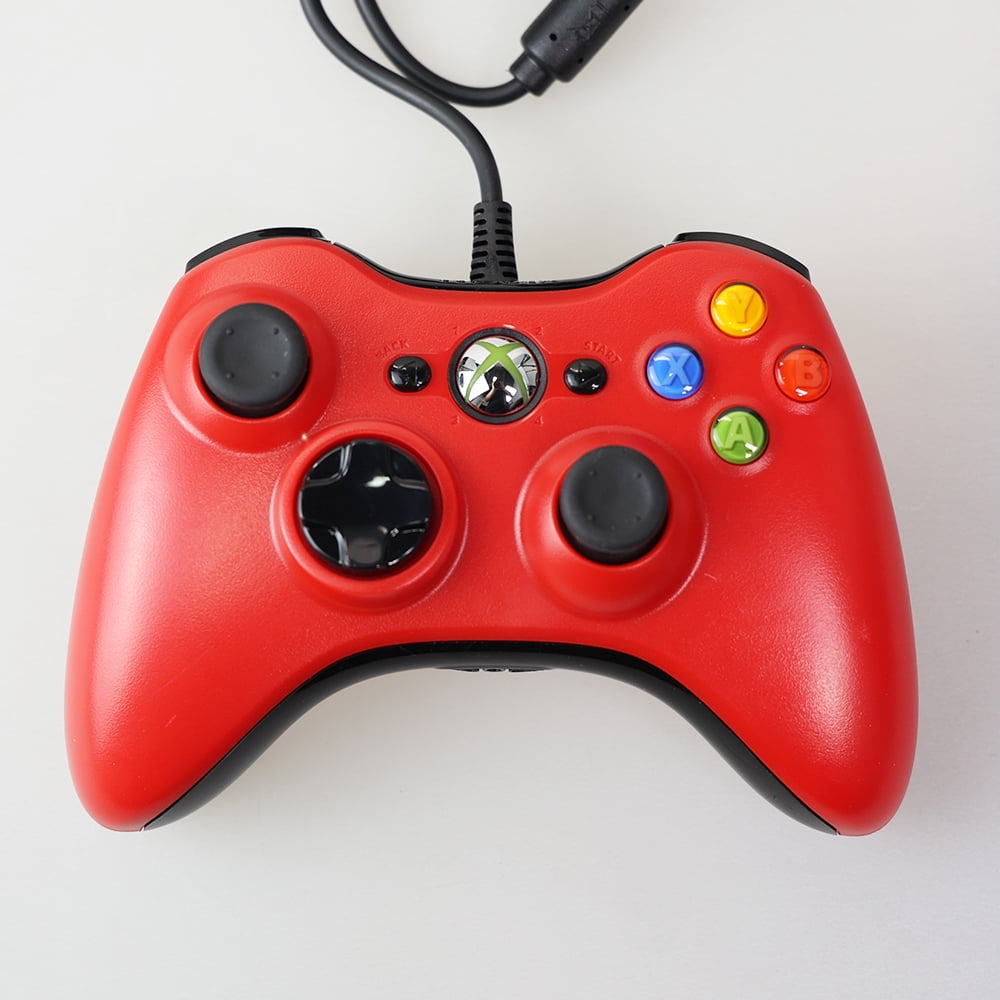 Microsoft Xbox 360 Wired Controller Red - Walmart.com