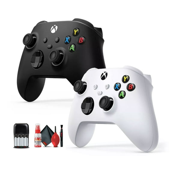 Microsoft Xbox Black Controller, White Controller, Rechargeable ...