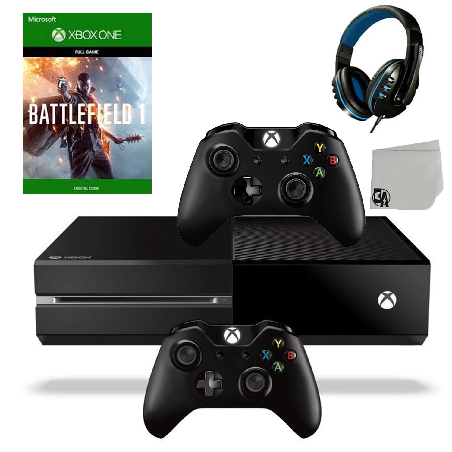 Microsoft Xbox One Original 500GB Gaming Console Black Headset 2 ...