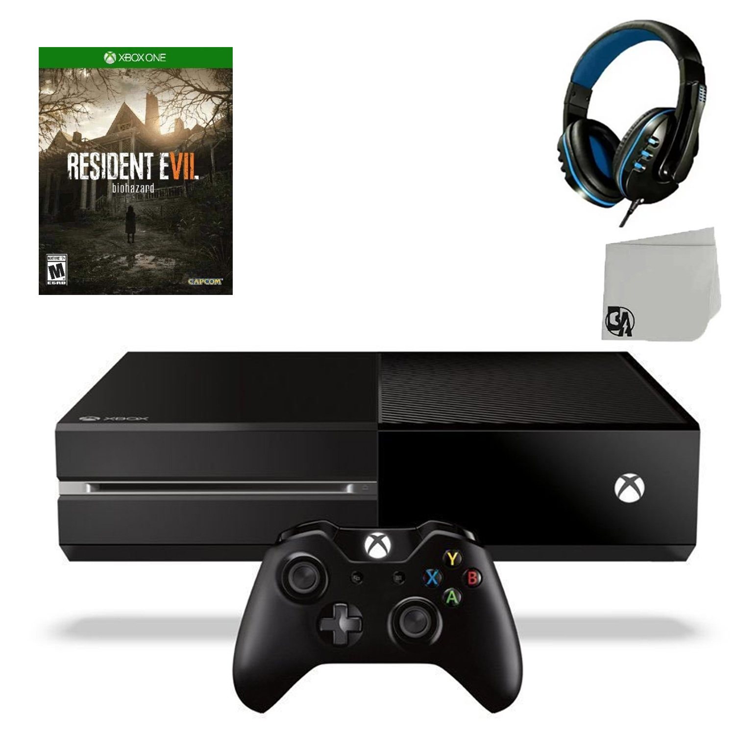 Microsoft Xbox One Original 500GB Gaming Console Black Headset With ...