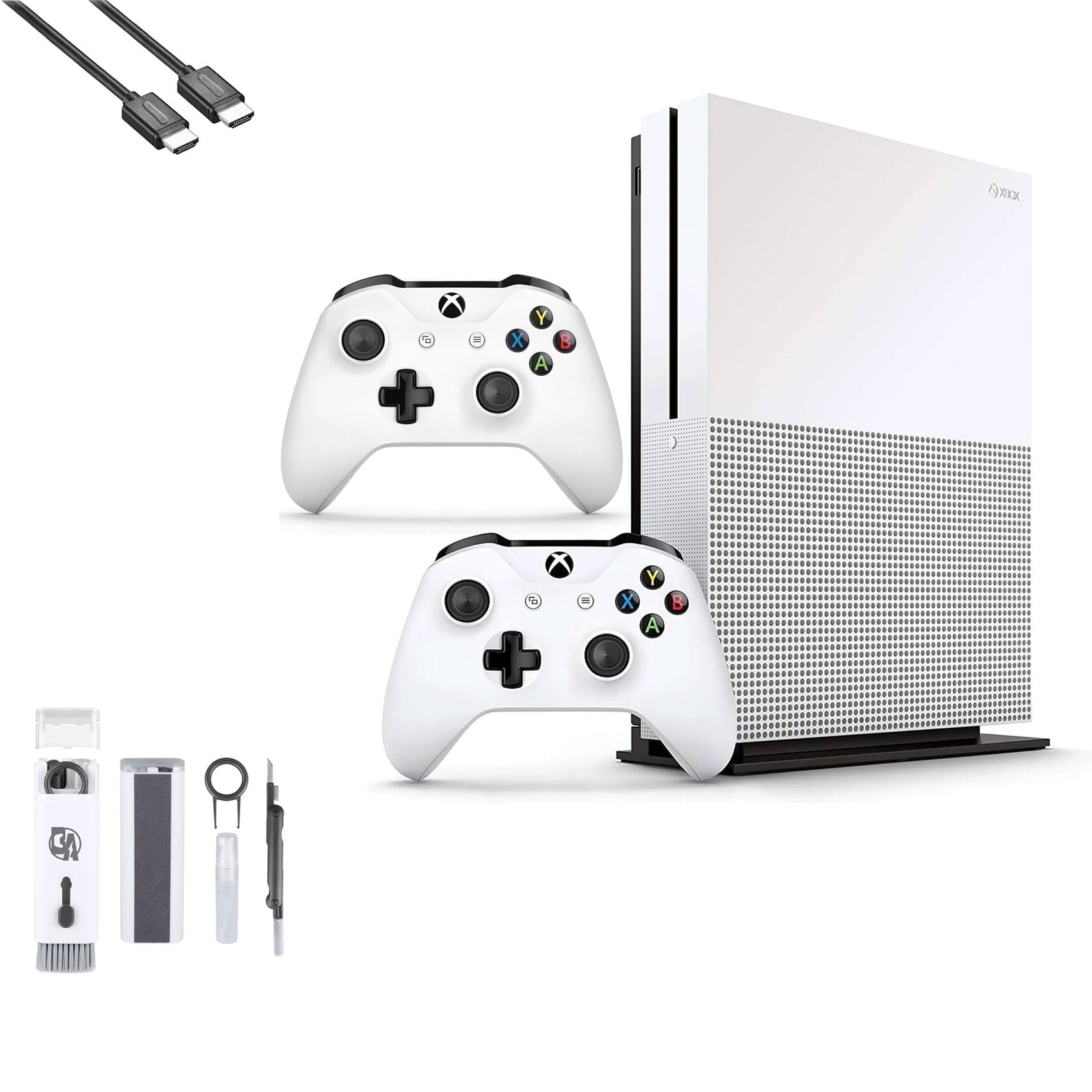 Pre-Owned Microsoft Xbox One S 500GB with 2 Controller, 4K Ultra HD ...