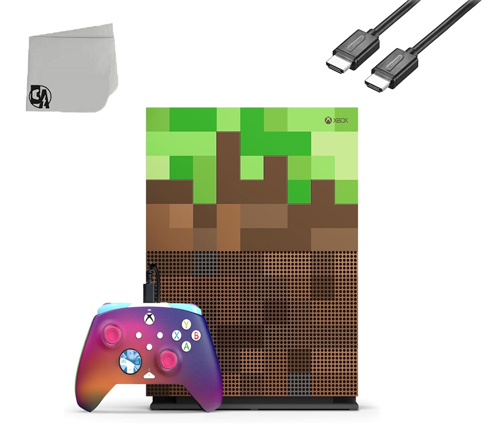 Pre-Owned Microsoft Xbox One S Minecraft Limited Edition 1TB Gaming ...
