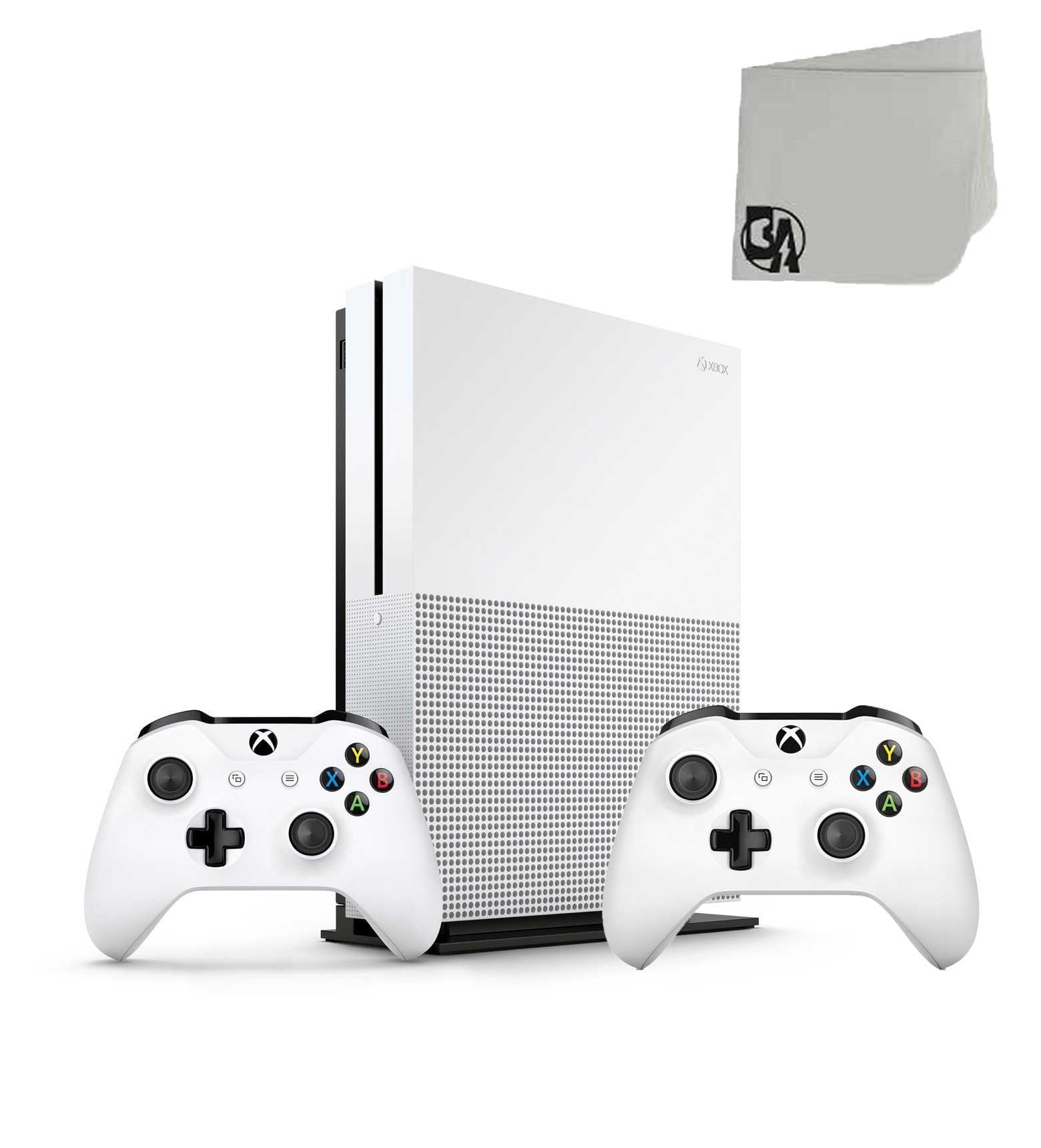 Microsoft Xbox One S White 1TB Gaming Console with 2 Robot White ...