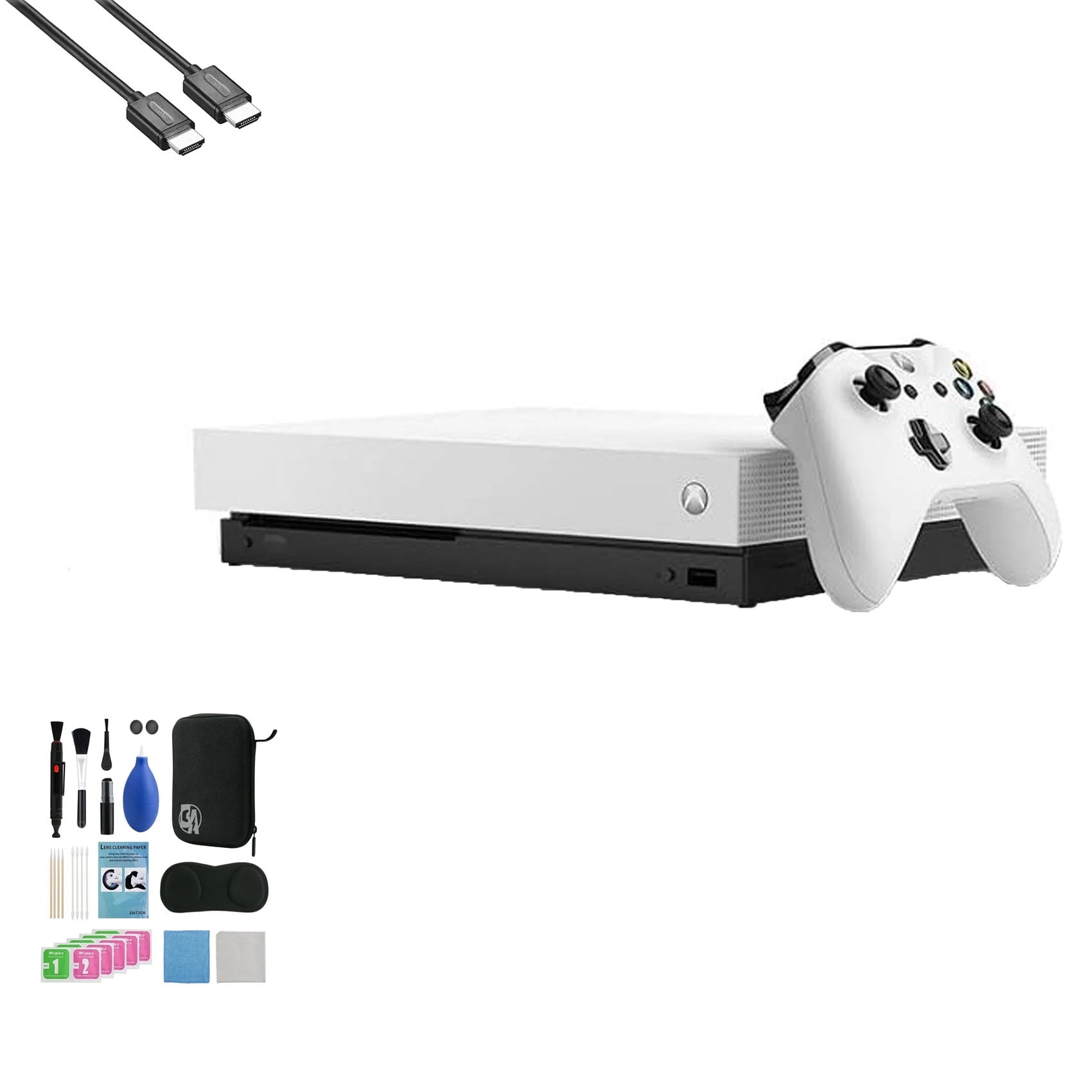 Microsoft Xbox One X 1TB, 4K Ultra HD White with BOLT AXTION Cleaning ...