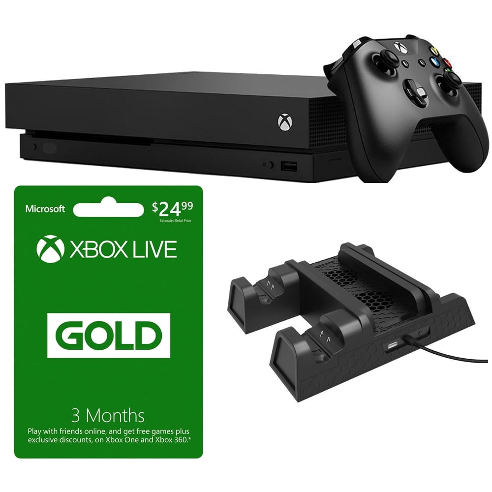 Microsoft Xbox One X 1TB Console Black (CYV-00001) with Microsoft Xbox ...