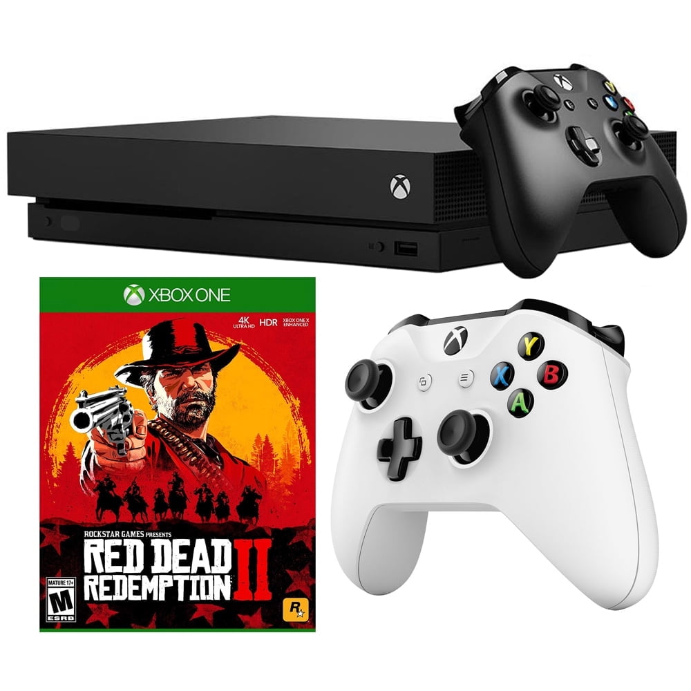 Microsoft Xbox One X 1TB Console Black (CYV-00001) with Rockstar Games ...