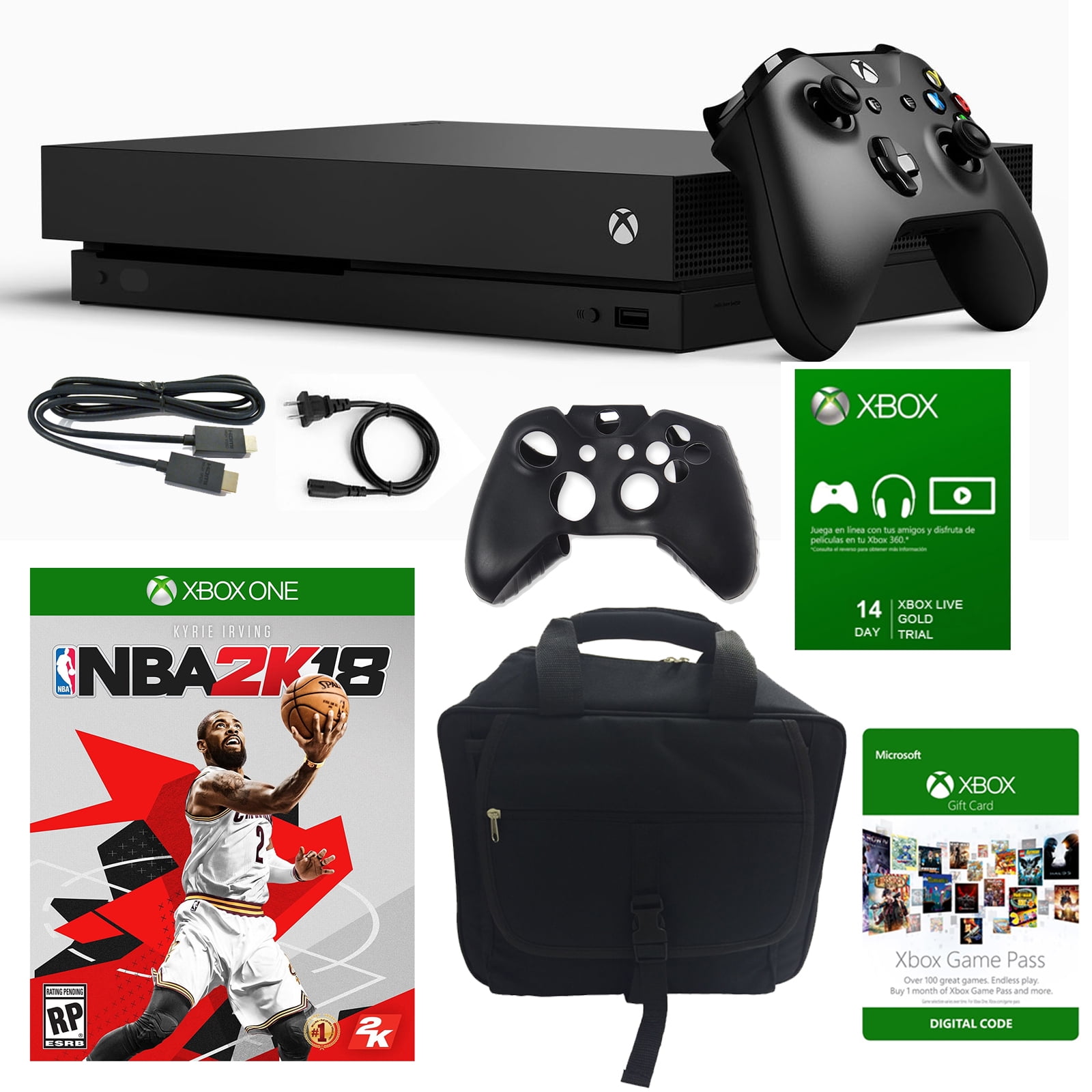 Microsoft Xbox One X 1TB Console with NBA 2K 18 and Accessories ...