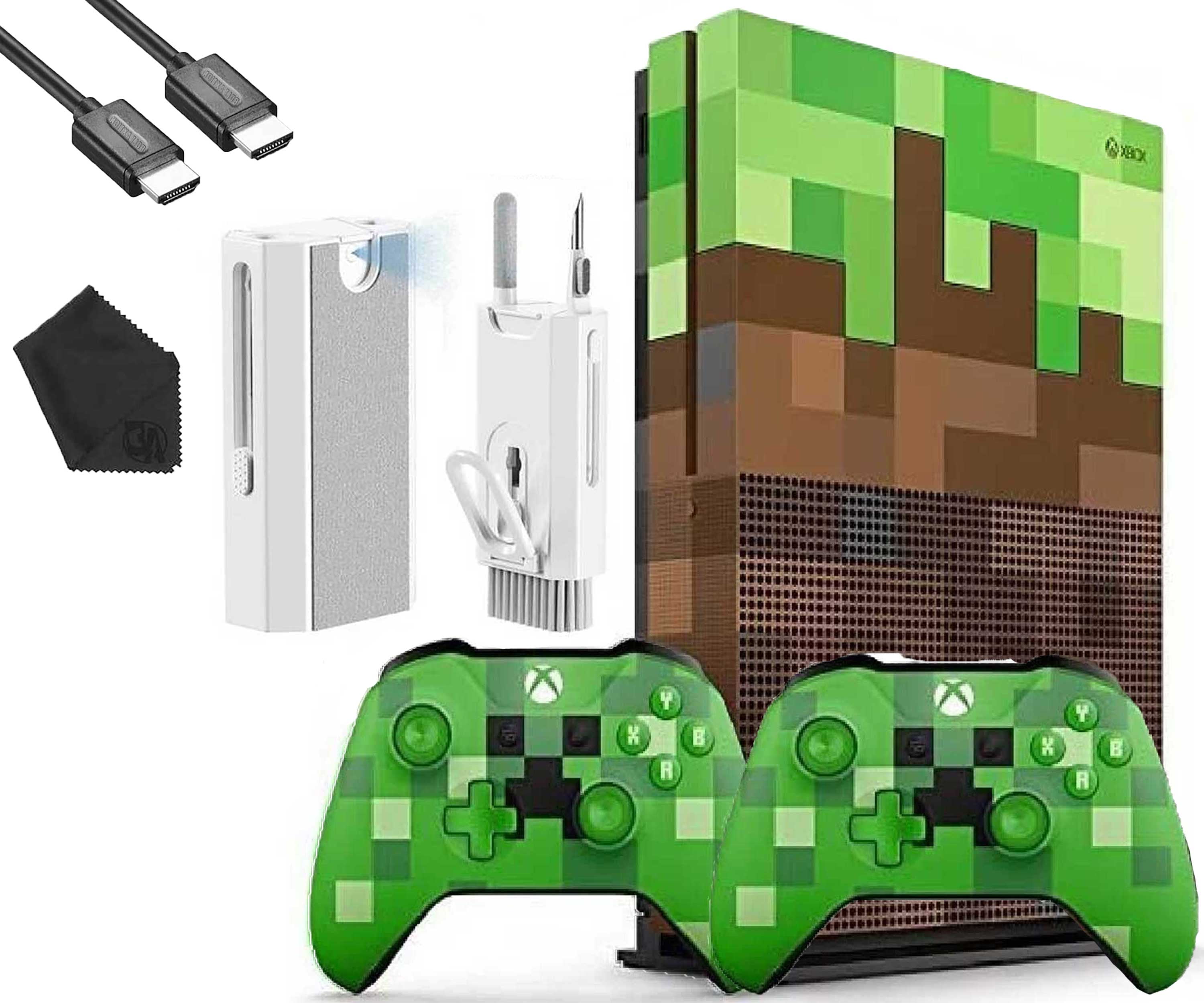 Microsoft Xbox One X 1TB Gaming Console Mincraft with 2 Controller HDMI ...