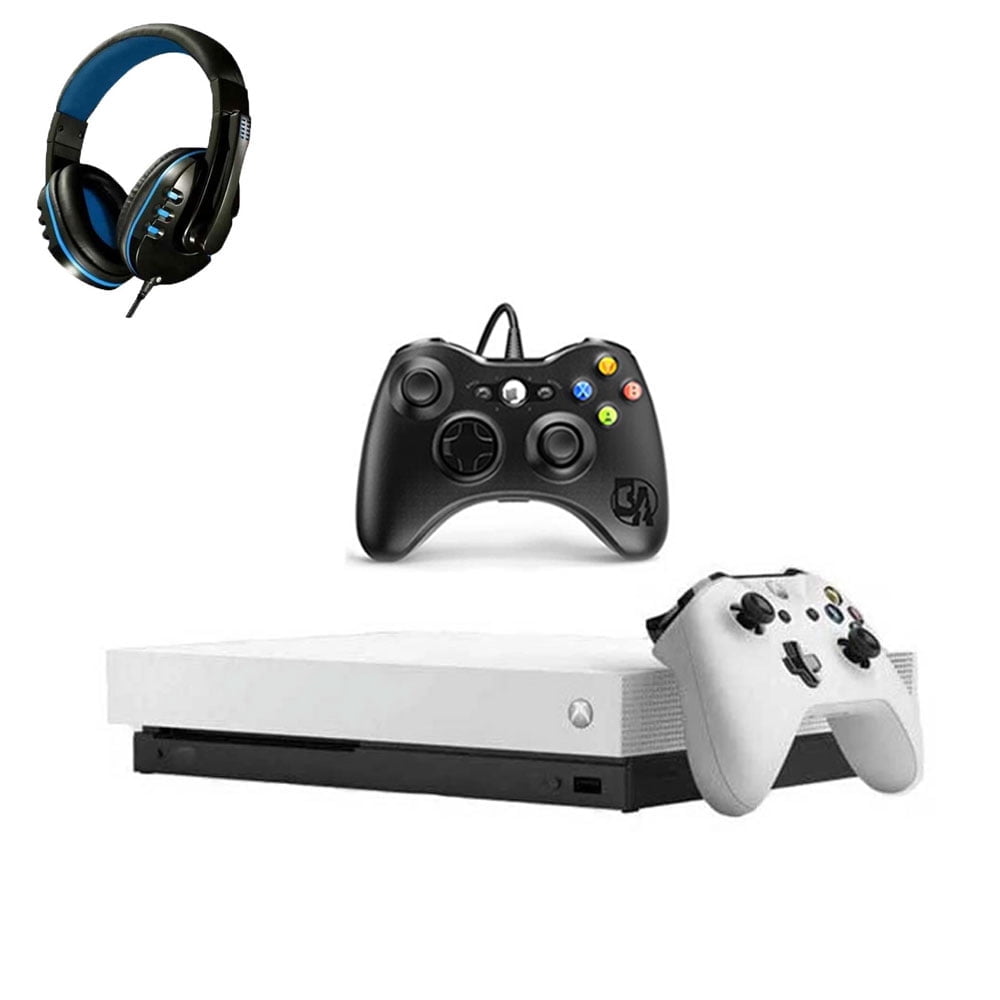 Pre-Owned Microsoft Xbox One X 1TB Gaming Console White 2 Controller ...