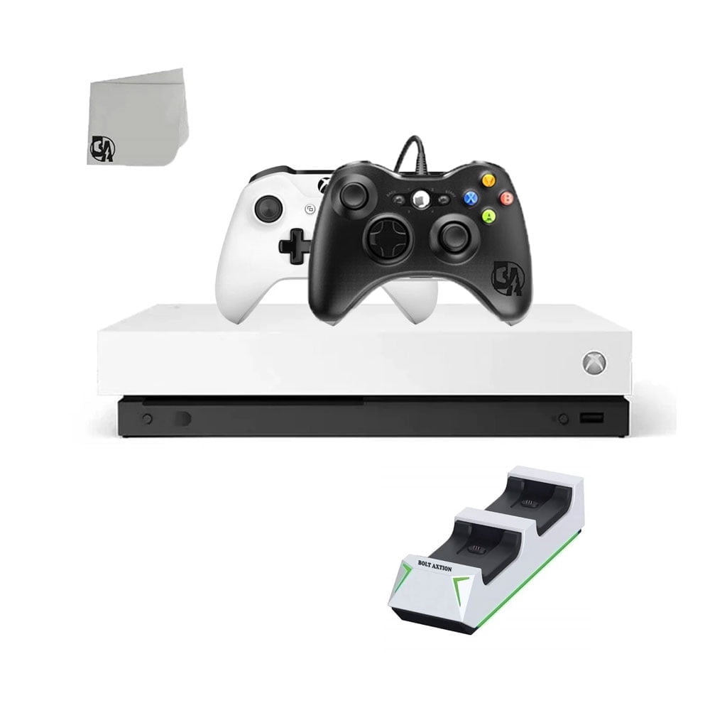 Pre-Owned Microsoft Xbox One X 1TB Gaming Console White with 2 ...