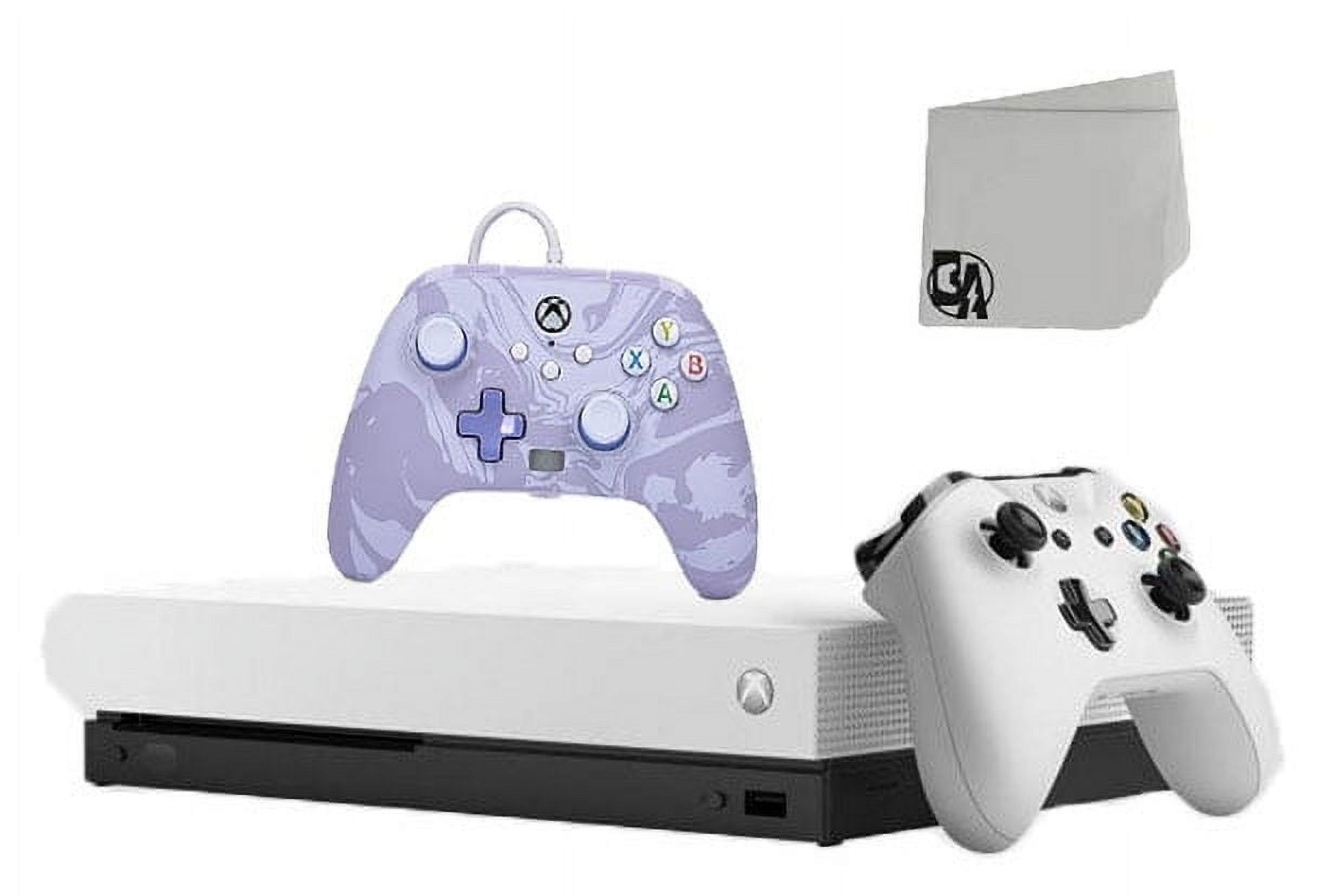 Microsoft Xbox One X 1TB Gaming Console White with Lavender Swirl ...