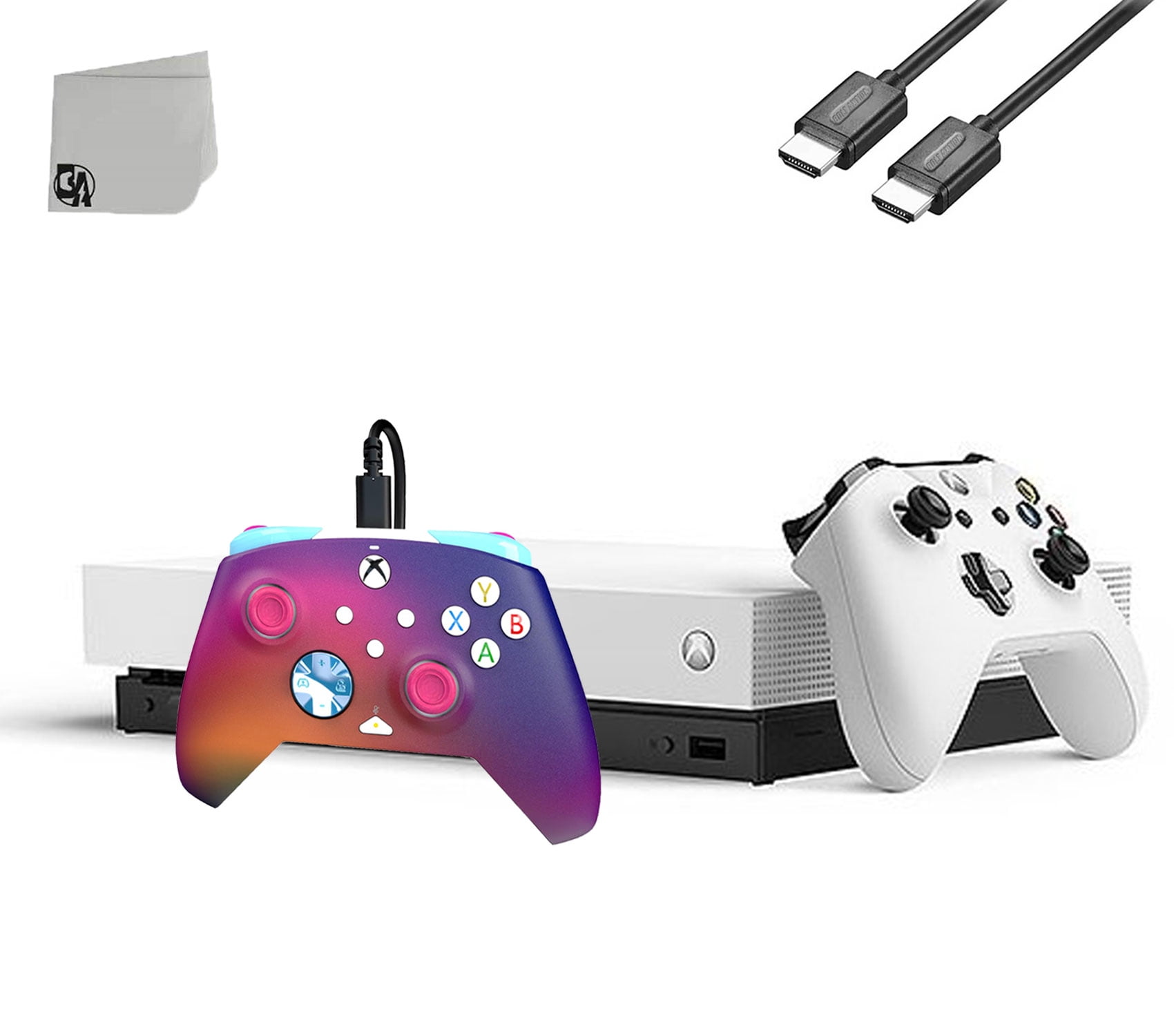 Microsoft Xbox One X White 1TB Gaming Console + 2 Controller BOLT ...