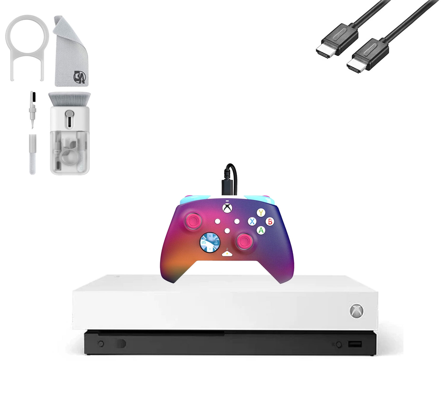 Microsoft Xbox One X White 1TB Gaming Console + Cleaning Kit BOLT ...