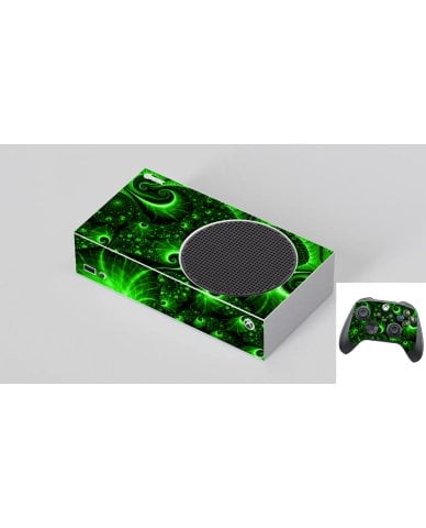 Microsoft Xbox Series S GREEN SWIRLS Laptop Skin - Walmart.com