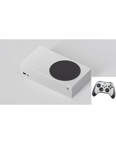 Microsoft Xbox Series S WHITE CARBON FIBER Laptop Skin - Walmart.com