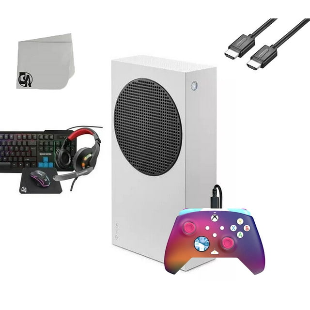 Pre-Owned Microsoft Xbox Series S White 512GB Gaming Console + 4in1 ...