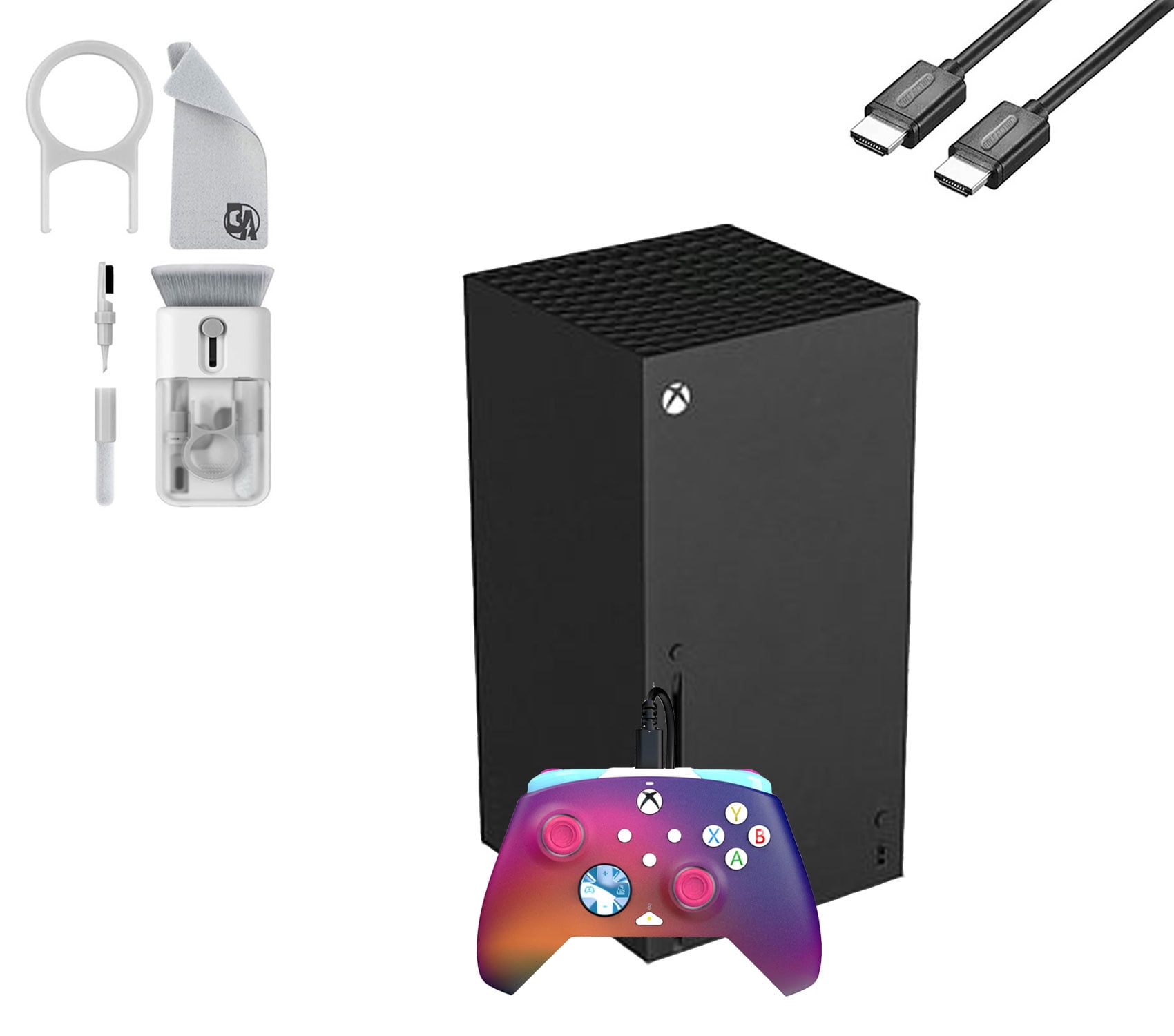 Microsoft Xbox Series X Black 16GB Ram Gaming Console + Cleaning Kit ...