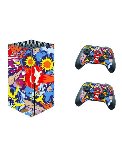 Microsoft Xbox Series X COMIC EXPLOSIONS Console Skin THIS IS NOT A ...