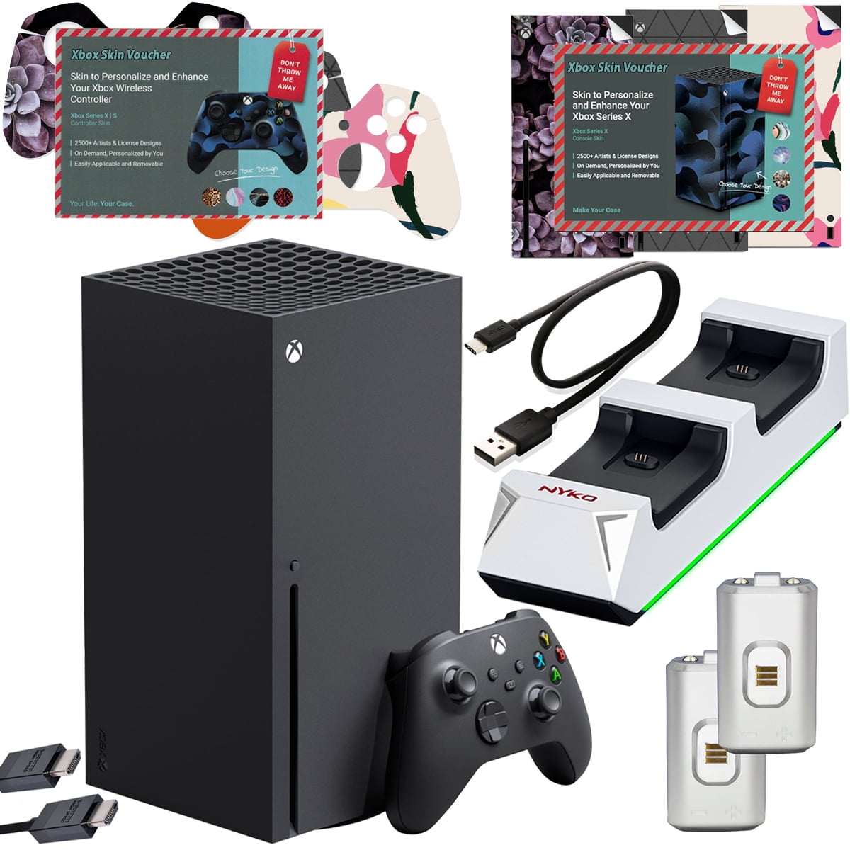 Microsoft Xbox Series X Console with Wireless Controller + 2 ...
