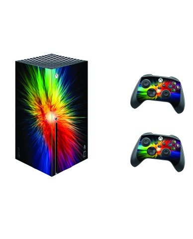Microsoft Xbox Series X RAINBOW BURST Console Skin THIS IS NOT A ...