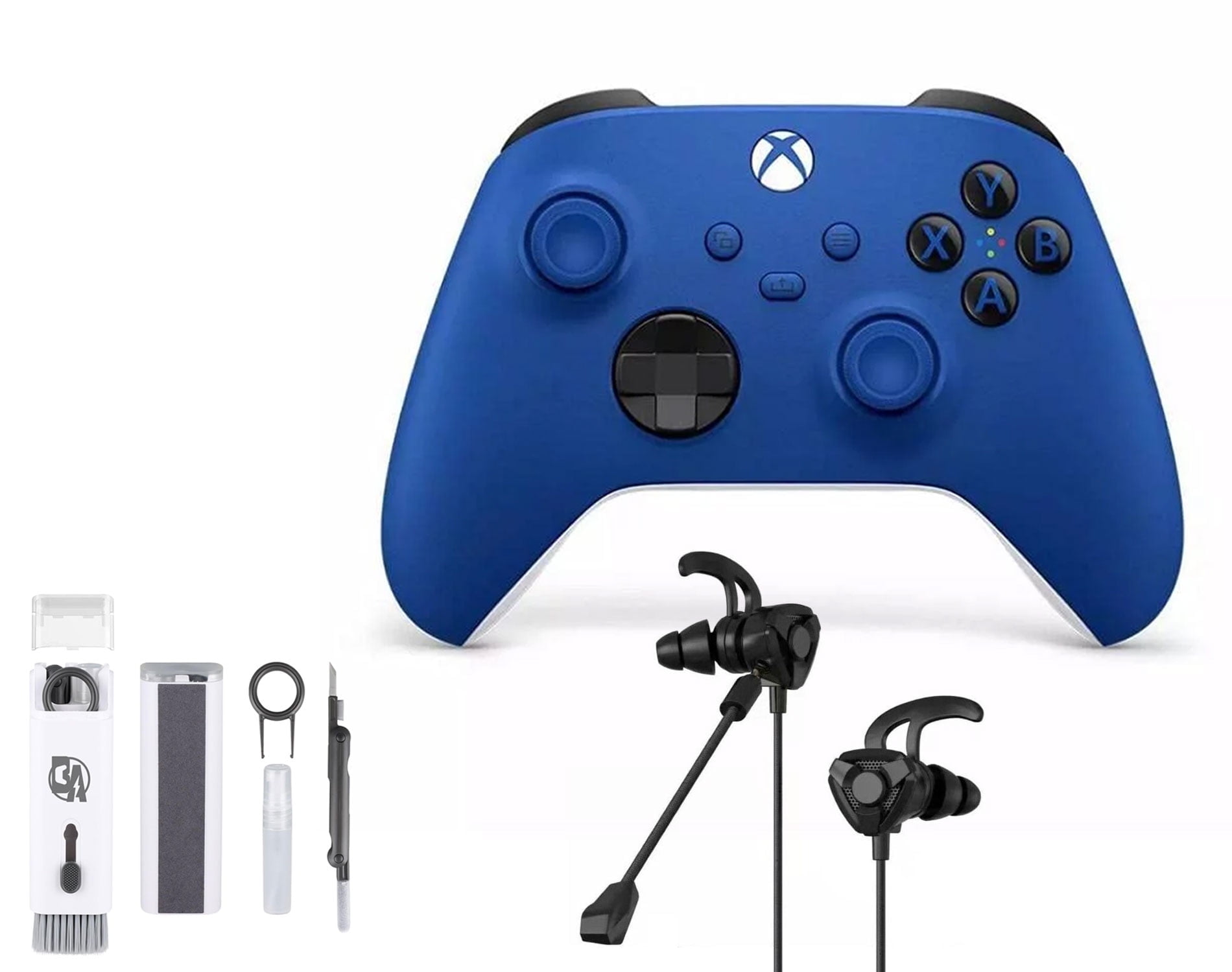 Pre-Owned Microsoft Xbox Wireless Shock Blue Controller for Xbox ...