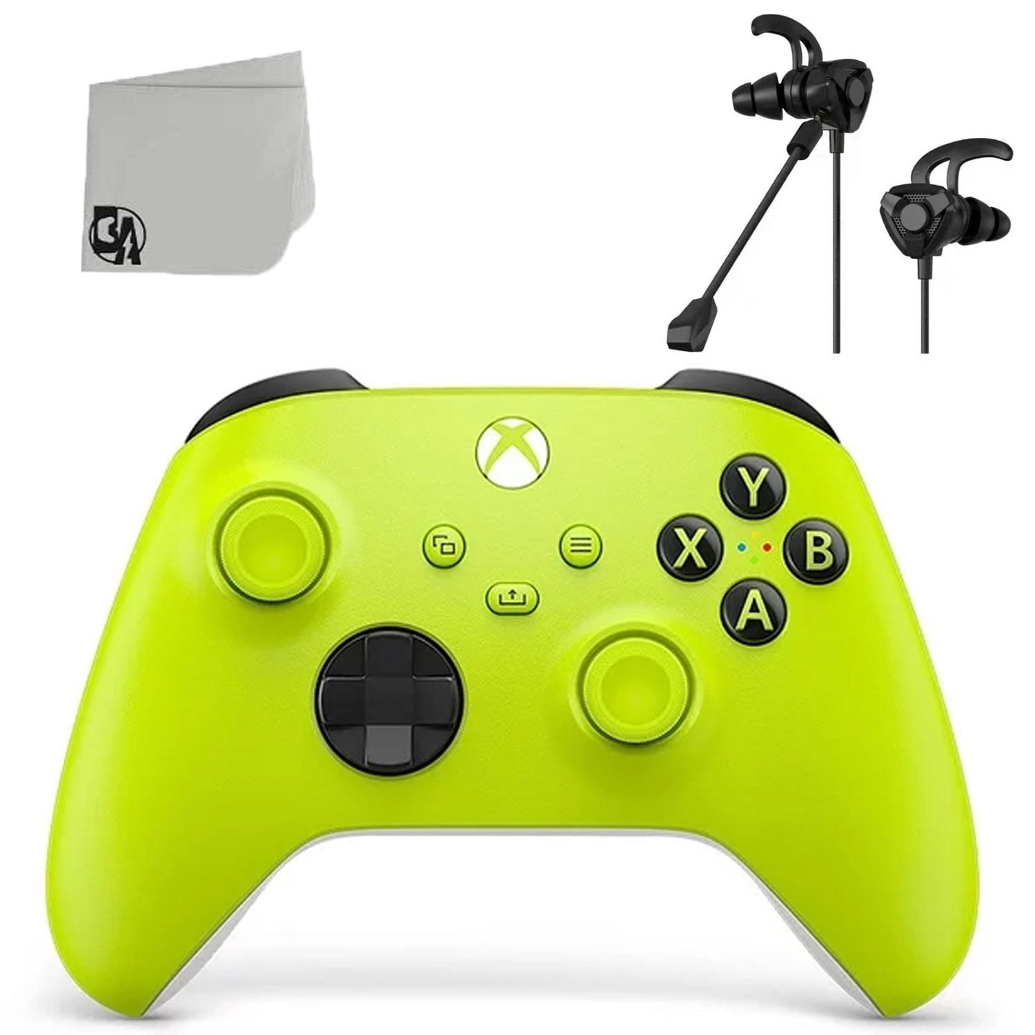 Microsoft Xbox Wireless Yellow Controller for Xbox Console + Wired ...