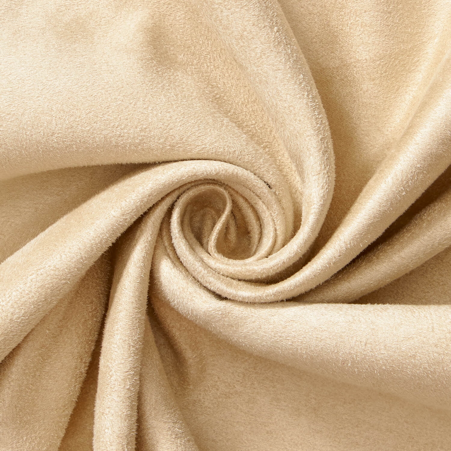 Microsuede Fabric - Ivory Brushed Polyester Twill 60" By The Yard ...