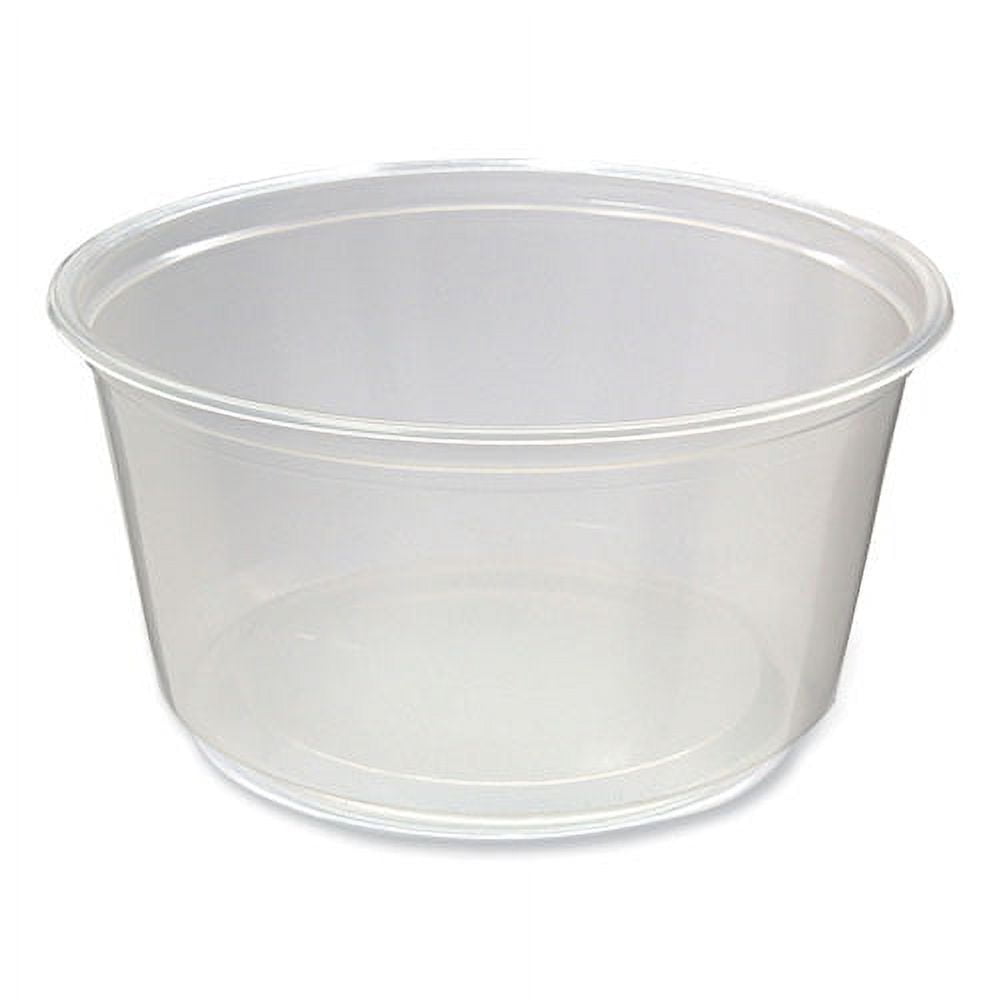 Microwavable Deli Containers, 12 oz, 4.6 Diameter x 2.3 h, Clear ...