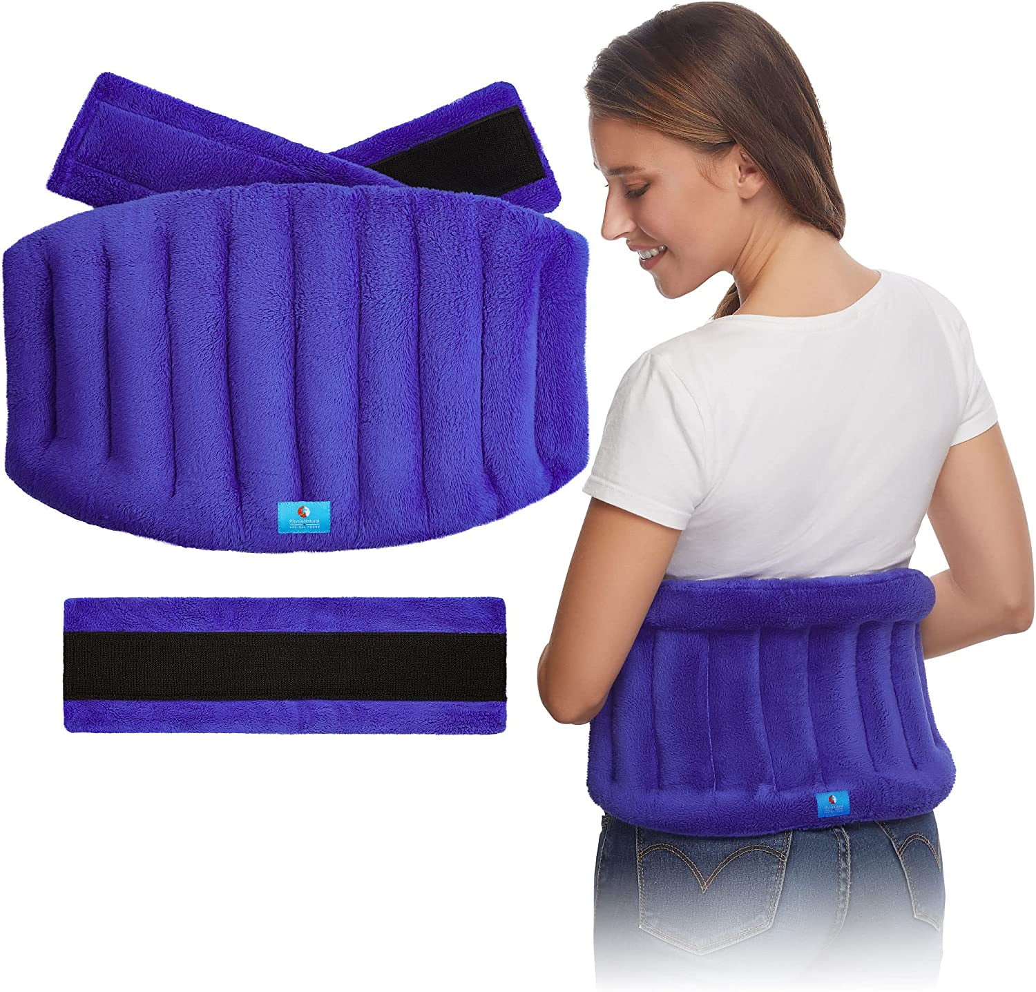Microwavable Extra Large Heating Wrap for Lower Back, Waist, Stomach ...
