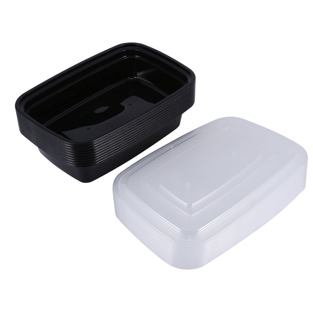 Microwavable Food Storage Containers 1000ml Stackable with Lids ...