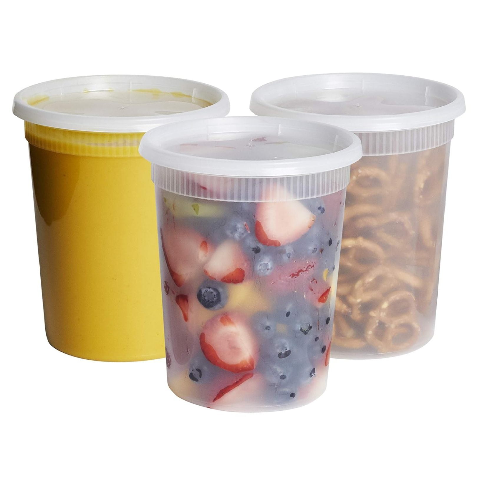 Microwavable Hot and Cold Translucent Plastic Deli Food Storage ...