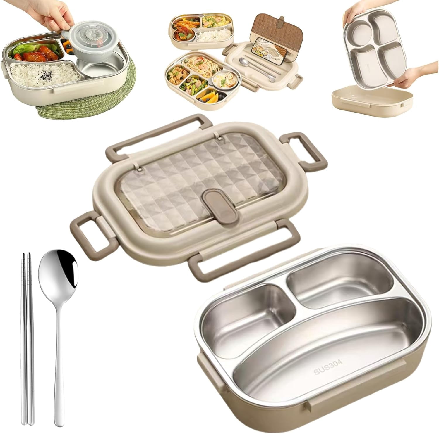 Microwavable stainless steel insulated bento box,Microwaveable ...