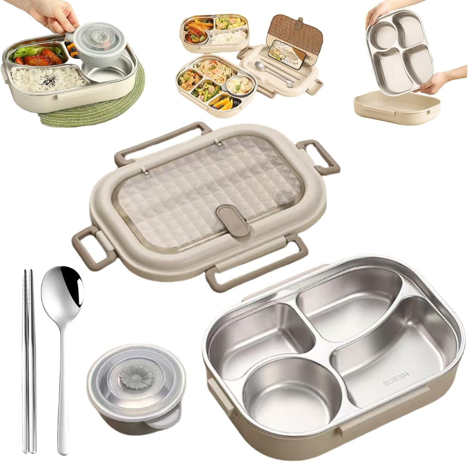 Microwavable stainless steel insulated bento box,Microwaveable ...
