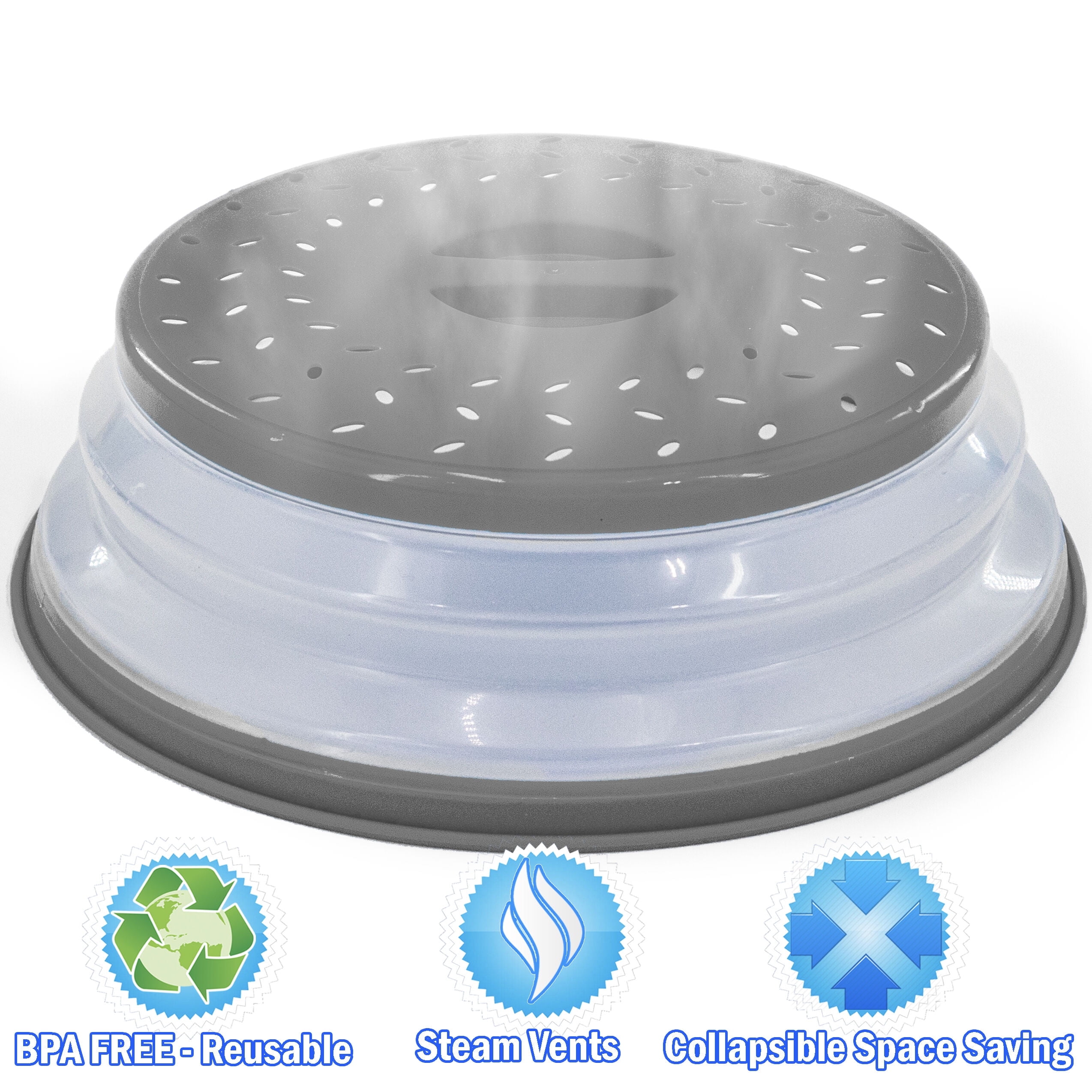 Walmart Silicone Microwave Splatter Guard - Collapsible, Heat-Resistant ...