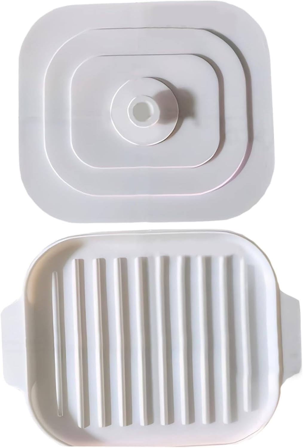 Microwave Bacon Cooker with Cover,Bacon Microwave Tray with Lid ...