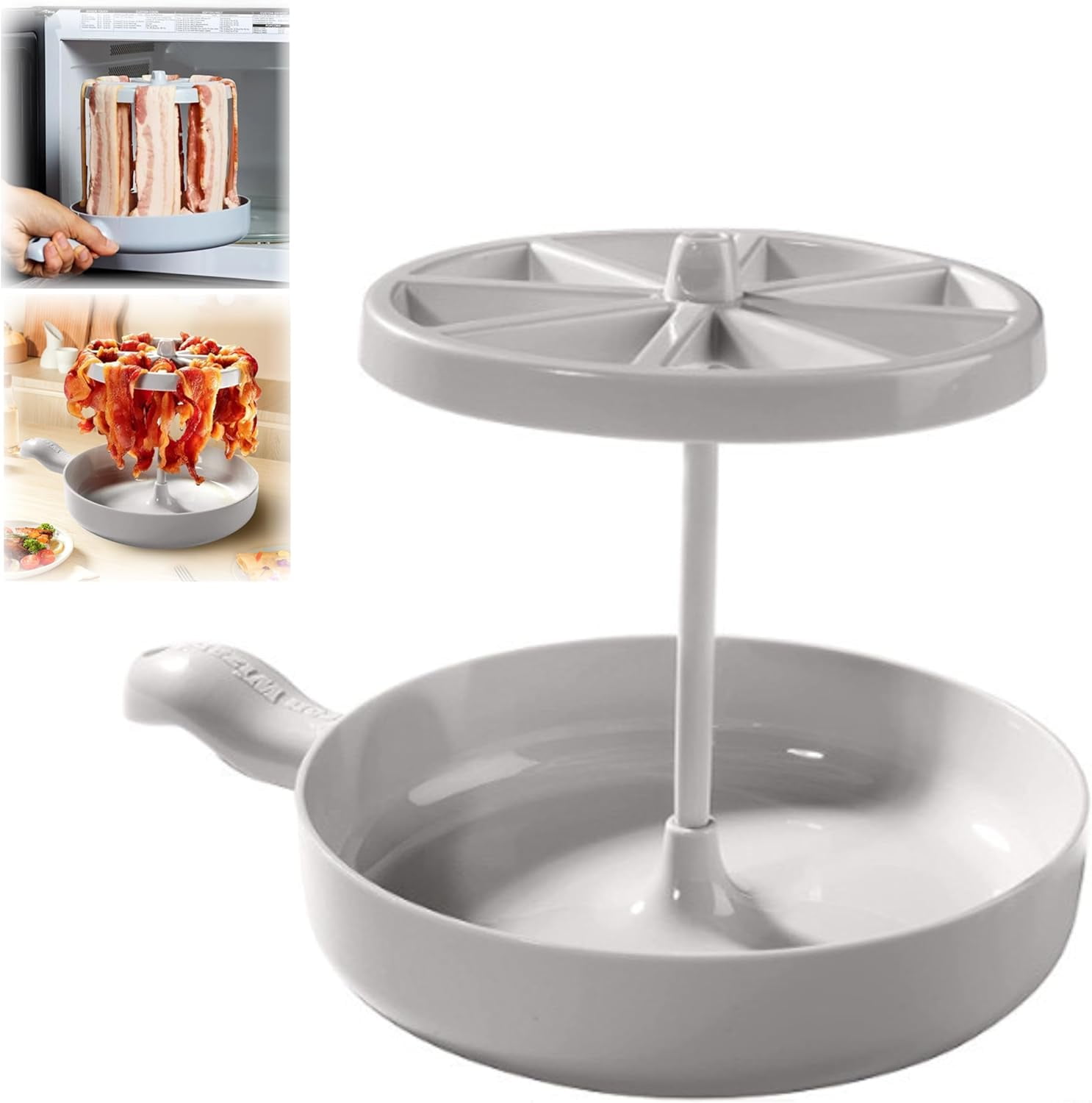 Microwave Bacon Cooker Griller Crispy Bacon Maker - Walmart.com