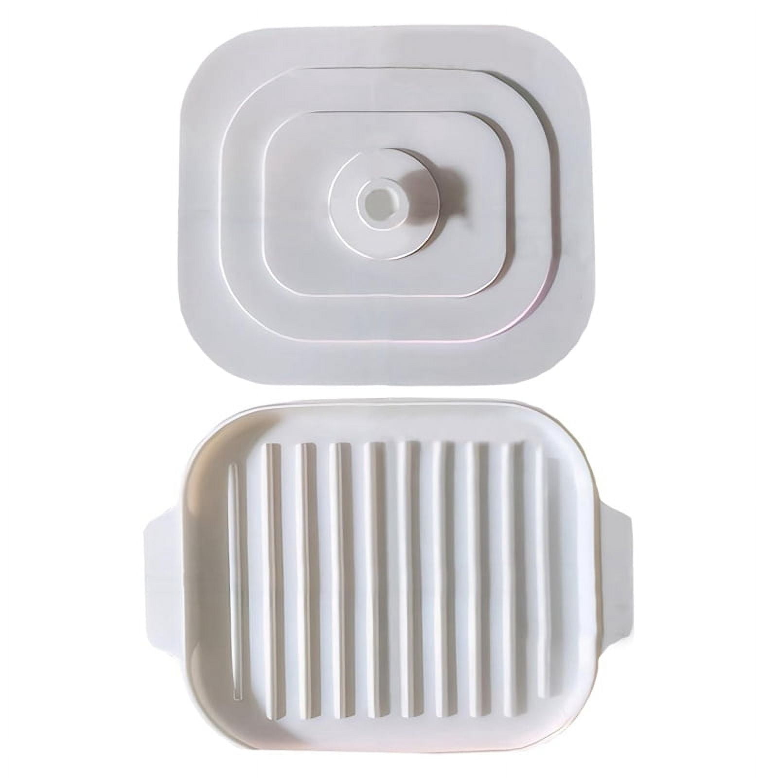 Microwave Bacon Cooker Quick Kitchen Cutlery Clean Crispy Bacon Tray ...