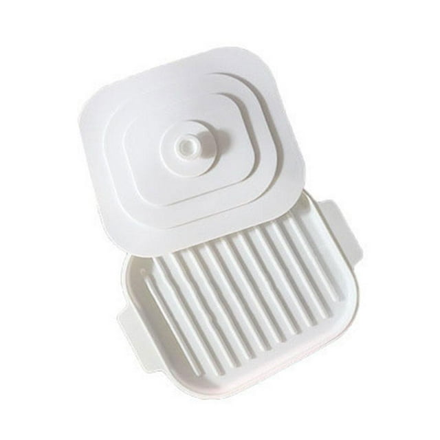 Microwave Bacon Cooker, Silicone Bacon Tray with Splatter Lid for ...