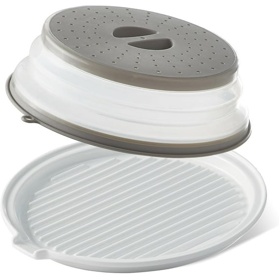 Microwave Bacon Tray with Lid Ceramic Bacon Cooker Meat Rack for Oven ...