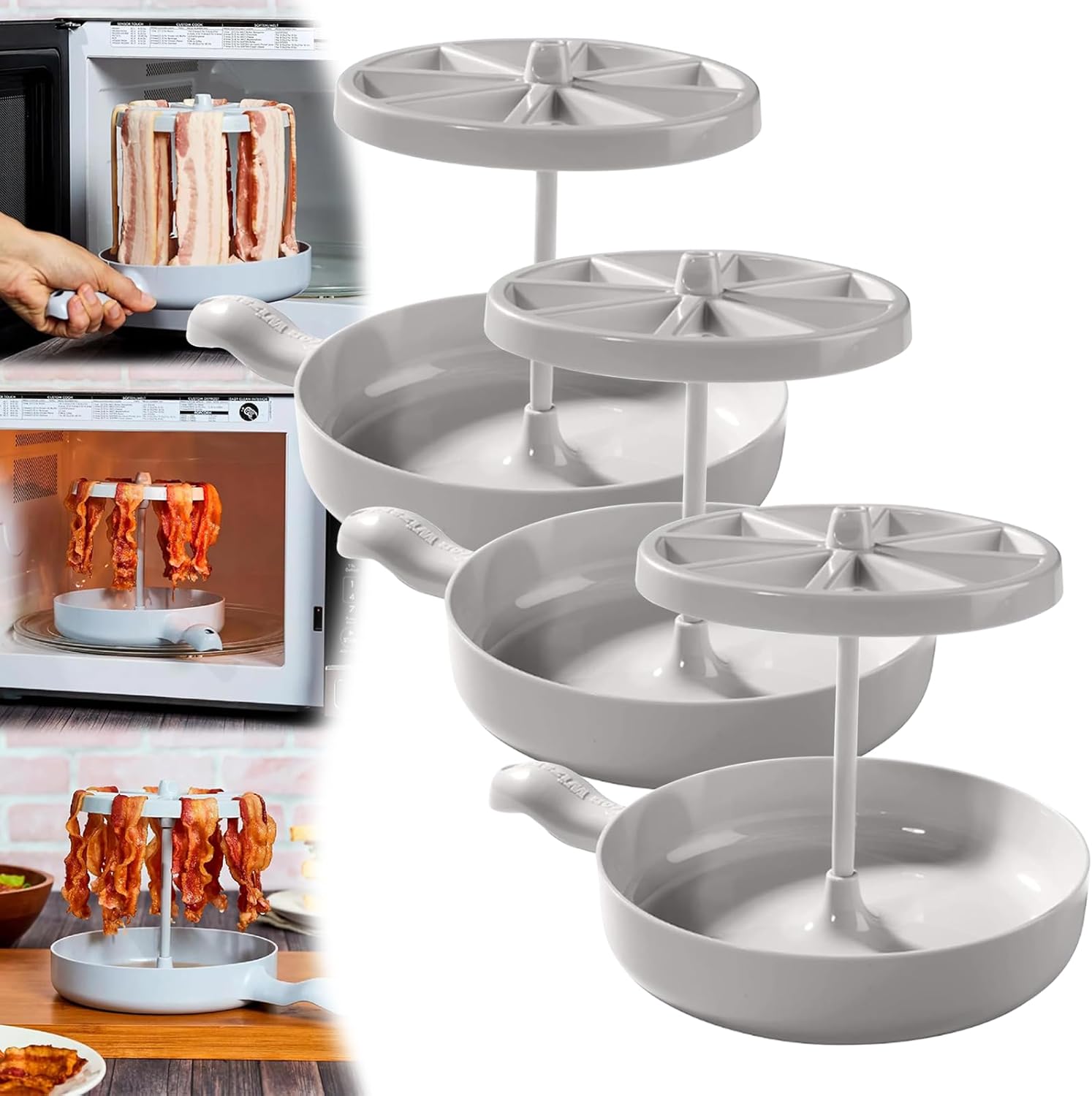Microwave Barbecue Grill, Microwave Bacon Cooker, Bacon Wizard ...