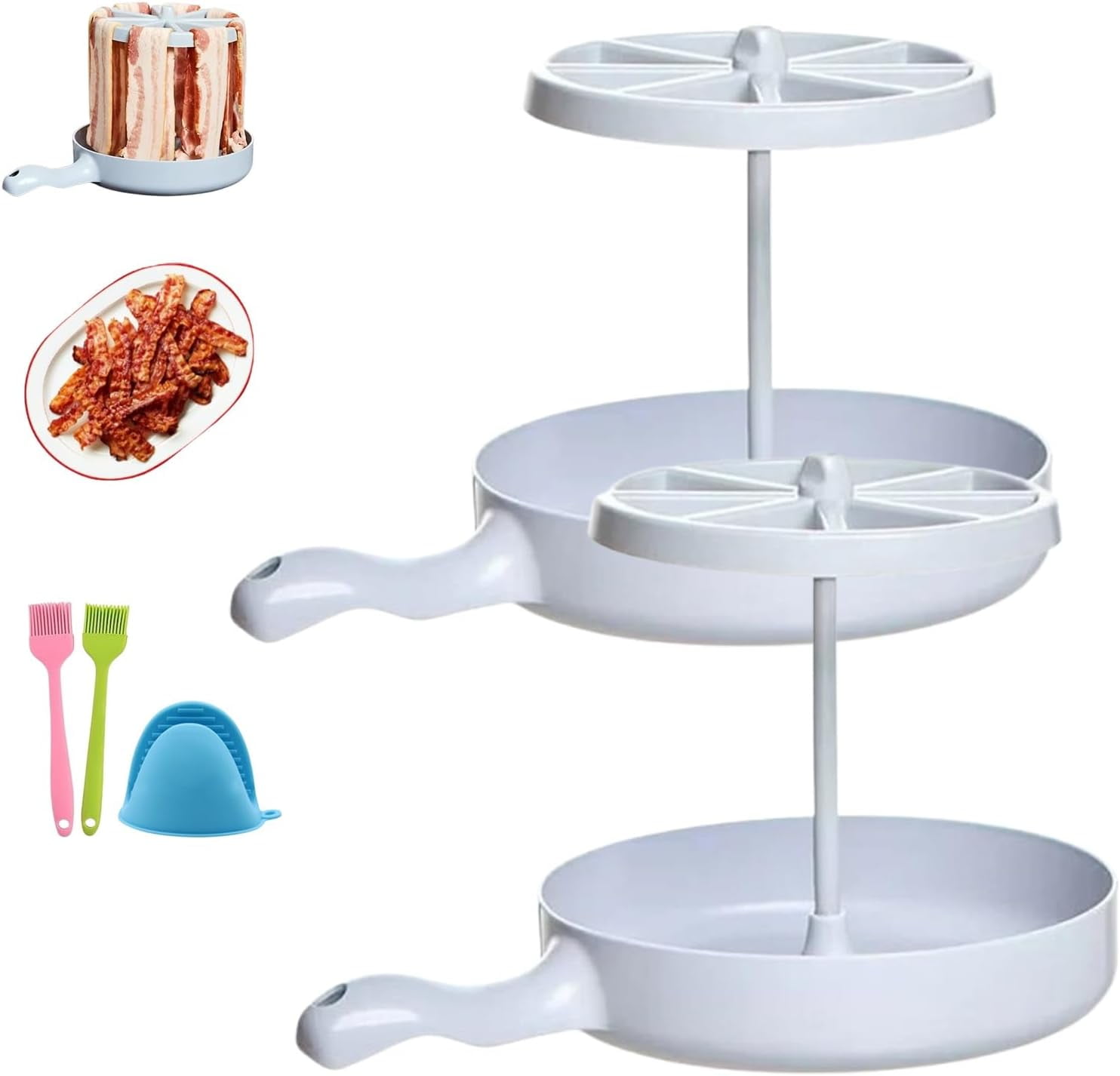 Microwave Barbecue Grill, Bacon Wizard Microwave Crispy Bacon Maker ...